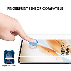 Akcoo [3 Pack OnePlus 8 Pro Screen Protector Tempered Glass, UV Set, Full Screen Adhesive, Scratch Repair,Sensitive Touch,Fingerprint-ID Compatible