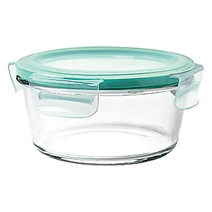 OXO Good Grips 4 Cup Smart Seal Leakproof Glass Round Airtight Food Storage Container