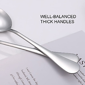 8 Piece Serving Utensils Set,Large Serving Set,Stainless Steel Serving Utensils for Dinner Parties Entertaining - Lasagna Server,Pie Server,Serving Fork,Serving Spoons,Soup Ladle,Mirror Polished