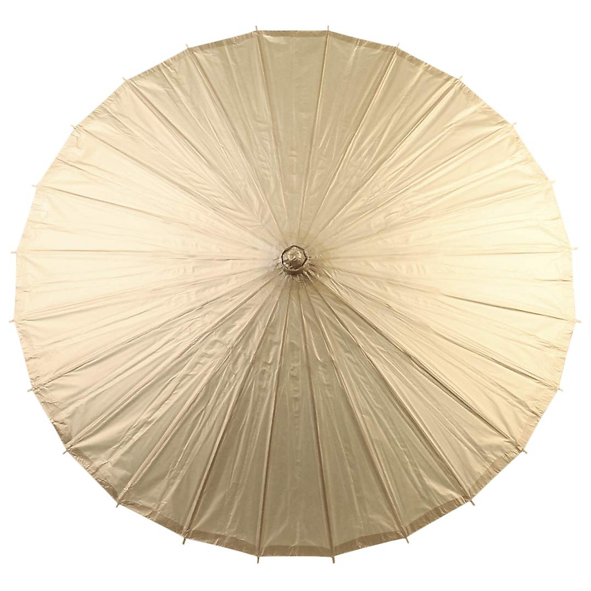 Koyal Wholesale 32" Gold Paper Parasol Umbrella 4 Pack, Large Paper Umbrella Bulk, Paper Parasol Wedding Umbrellas, Gold Parasol Umbrella Bridal Party Decor Photo Props, Sun Parasols for Shade