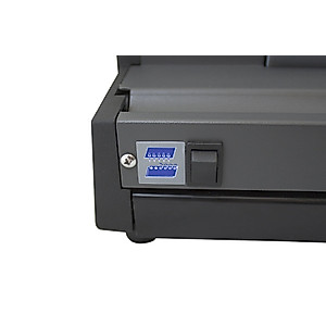 Akiles ACM-EX41+ Model CoilMac-EX41+ All-In-One Electric Coil Punch, Electric Inserter, and Manual Crimper; Special 4 x 5mm Oval Holes; Letter 4:1 (0.248") Pitch; All 54 Disengageable Pins