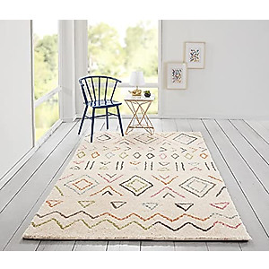 Novogratz by Momeni Bungalow Collection Wes Area Rug, 5' X 7'6", Ivory