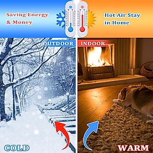 My OLi Under Door Draft Stopper Decorative Wind Stopper 36 inch for Door & Window Noise Blocker Gap Stoppers Window Sealer - Christmas Reindeer