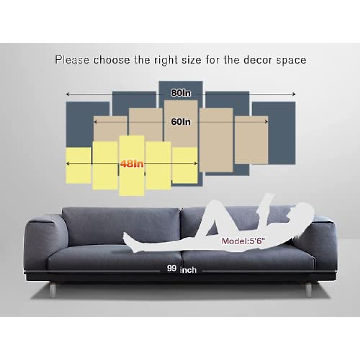 WKqifeil 5 Panels Multi Panel Print Fly Fishing Canvas Wall Art Trout Fisherman Man Cave Pictures Paintings Home Decor Painting Poster No Framed W60in*H32in