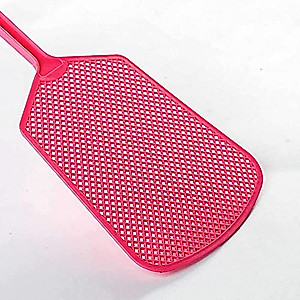 Fly Swatter,5 Pack Plastic Heavy Duty Manual Fly Killer, Long Handle Flyswatter, Large Bug Swatters That Work for Indoor and Outdoor