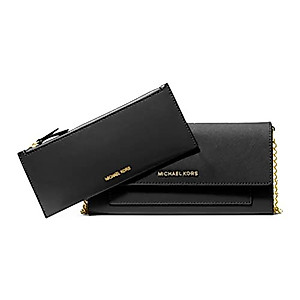 Michael Kors Small Saffiano Leather Convertible Crossbody Bag (black)