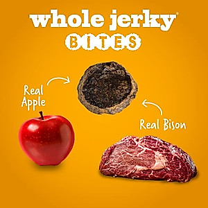 Fruitables Dog Treats – Whole Jerky Bites – Grilled Bison Dog Treats – Healthy Dog Treats – 5 Ounces