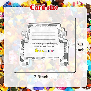You've Been Ducked Card, Duck Tags, Ducking Game Card, Duck Tag Kits Includes 20 duck Tags, 20 Yellow Rubber Ducks, 20 Rubber Bands