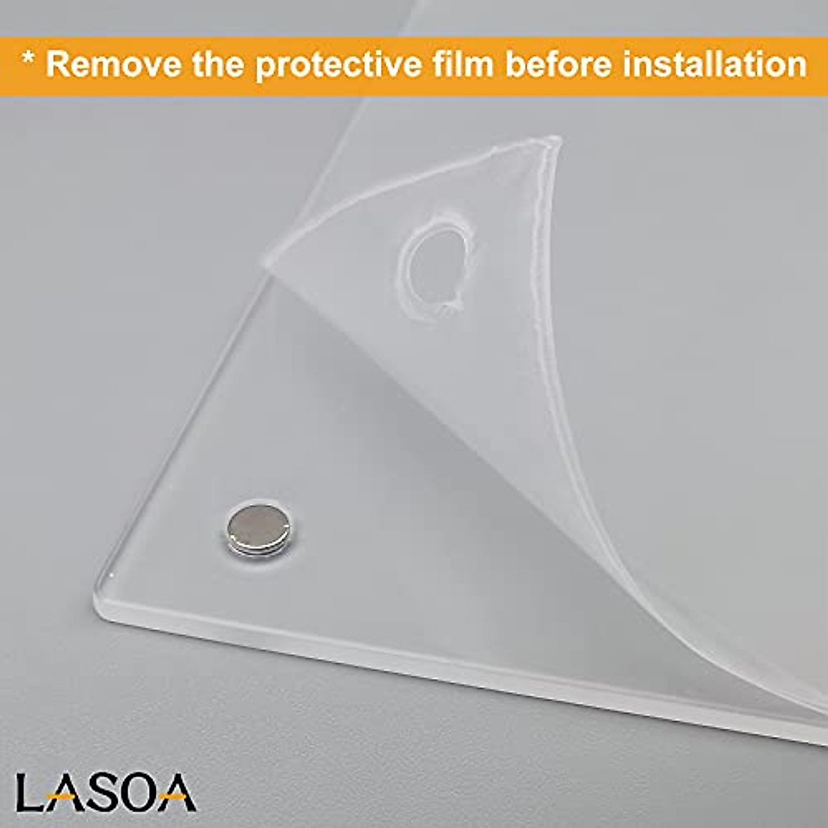 LASOA Clear Acrylic Shoe Box, Foldable Stackable Plastic Shoe Box Magnetic Side Open Fully Transparent Sneaker Display Box Containers, Shoe Organizer for Booties, Sneakers, Collectibles, 2 Pack