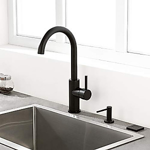 KANARY ALL Brass Air Switch Button for Sink Top Counter Top Garbage Disposal Part(Square,Matte Black)