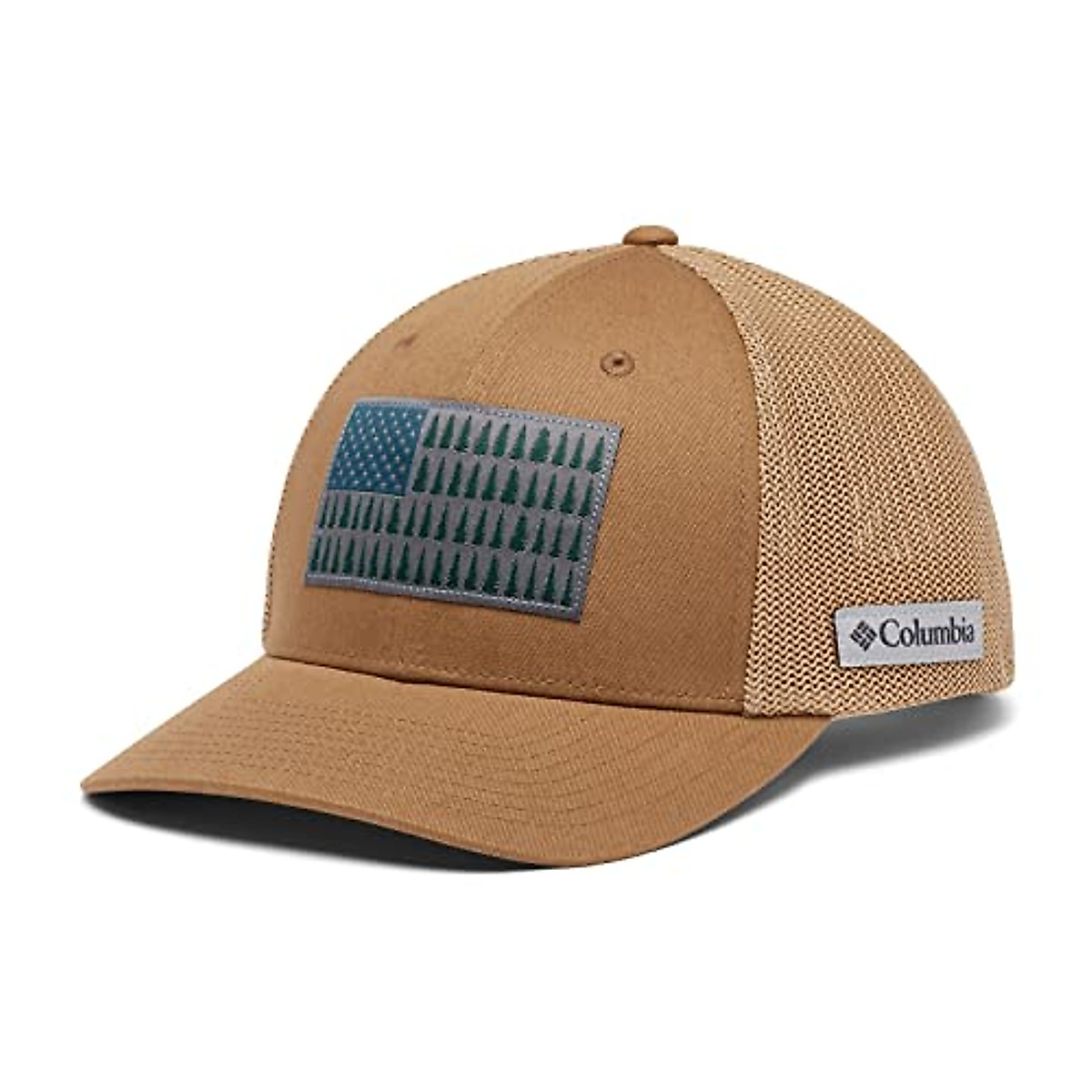 Columbia Mesh Tree Flag Ball Cap, Delta, Large/X-Large