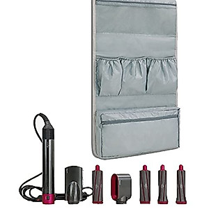 Ferbao Storage Bag for Dyson Airwrap Styler Accessories Hanging Travel Protective Case for HD01 HD03 Hair Dryer (Black)
