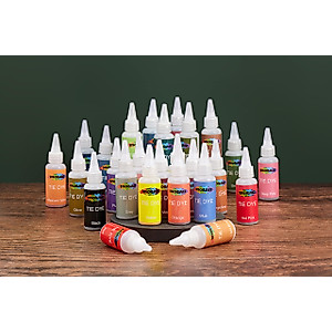 Mosaiz Tie Dye Kit of 26 Colors, Spray Tie Dye for Creative Activities and DIY for Kids and Adults, Fabric Dyeing Set, Fun Summer Activity Outdoor