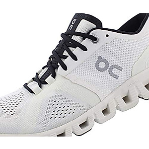On Women's Cloud X Sneakers, White/Black, 9 Medium US