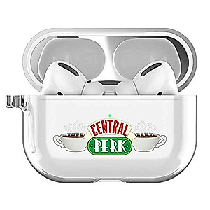 Central Park Airpods Pro Clear Case,Friends Tv Show Merchandise,AirPods Pro Case Protective Cover Skin - Clear Premium Hard Shell Accessories Compatible with Apple AirPods Pro Case