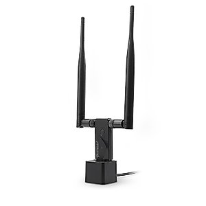 Panda Wireless PAU09 N600 Dual Band (2.4GHz and 5GHz) Wireless N USB Adapter W/Dual 5dBi Antennas - Windows 7/8/8.1/10/11, Mint, Ubuntu, openSUSE, Fedora, Centos, Kali Linux and Raspbian