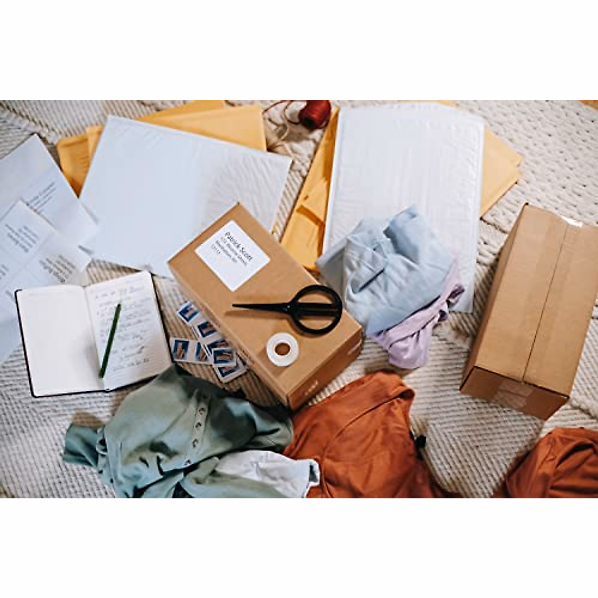 Label KINGDOM Label Replace for Brother Ql-820nwb DK-2205 Continuous Length 62mm x 30.48m (2-3/7" x 100') Paper Label Roll for QL 800 QL-1110NWB Label Printers (6 Rolls+ 1 Refillable Cartridge)