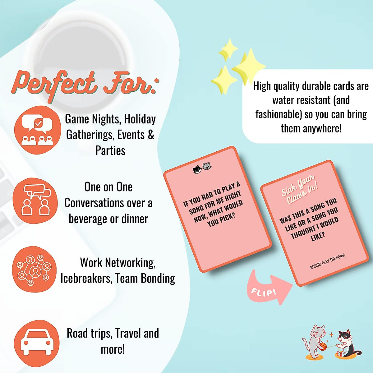 Catnip Conversations Cards - Artfully Designed to Inspire Meaningful Conversations