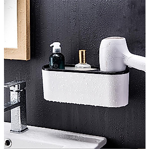 lzzch1219 Hair Tool Organizer, Hair Dryer Blower Curling Iron Brush Holder, Bathroom Under Cabinet Boor, Wall Mount Storage for Straightener Tool