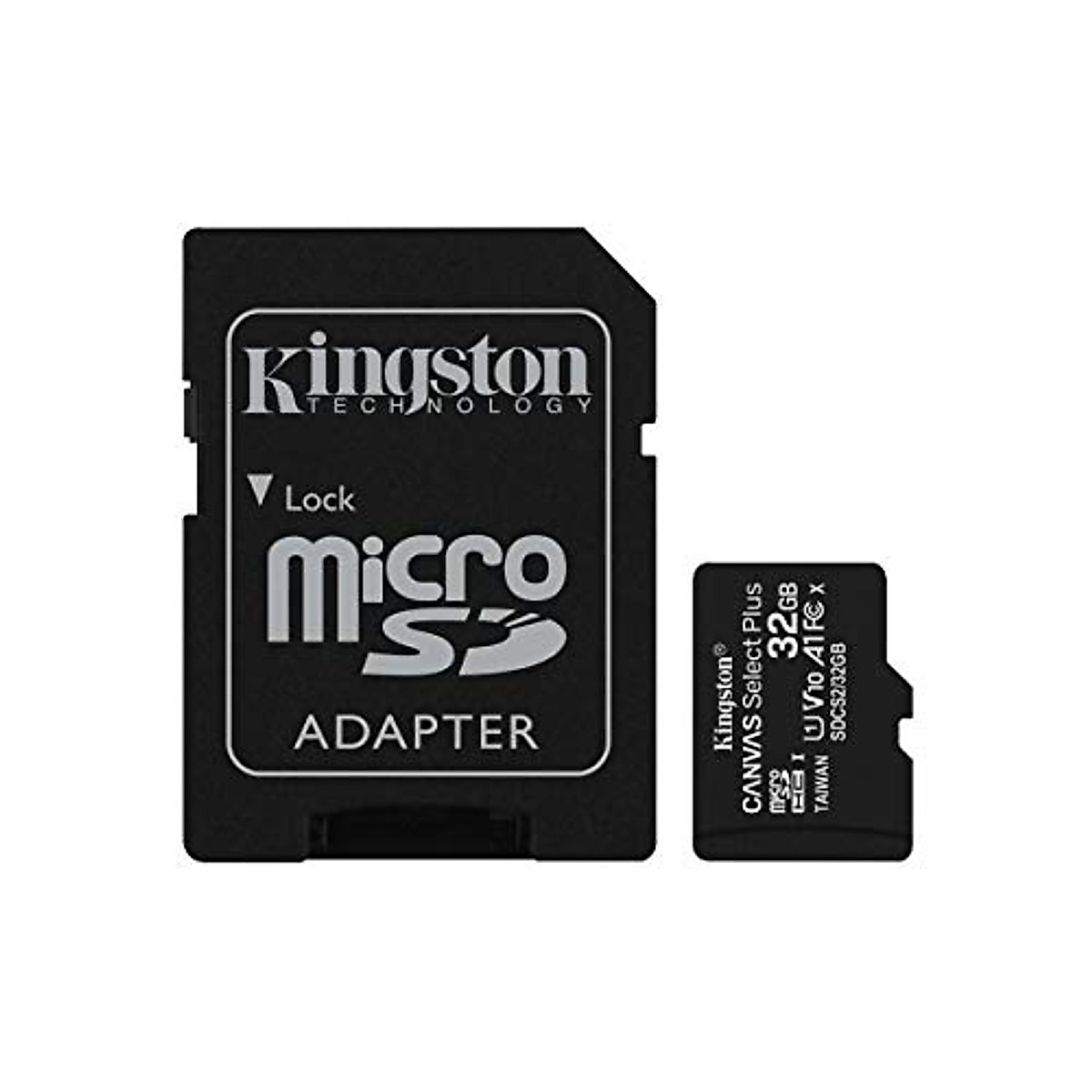 Kingston 32GB microSDHC Canvas Select Plus 100MB/s Read A1 Class10 UHS-I Memory Card + Adapter (SDCS2/32GB)