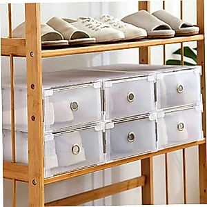 PACKOVE Shoes Organizer for Women 2 Pack Drawer Boxes for Women's Shoes Storage