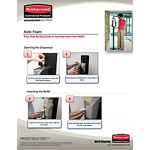 Rubbermaid Commercial Products Flex Moisturizing Foam Hand Soap Refill, 500mL, Green Seal Certified, Compatible with RCP's Flex Dispensers, for Restrooms/Bathrooms in Schools/Gyms/Offices