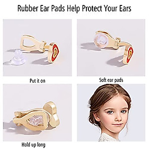 24 Pairs Clip On Earrings Non Piercing Earrings Hypoallergenic Animal Butterfly Rainbow Flower Mixed Color Painless Non-Piercing Earrings Pack