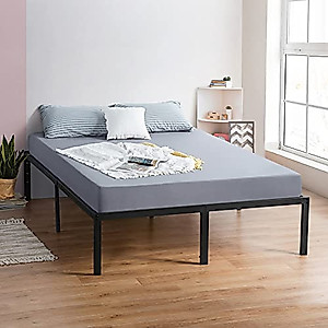 SLEEPLACE 18 Inch High Profile Heavy Duty Steel Slat / Mattress Foundation / Bed Frame, California King