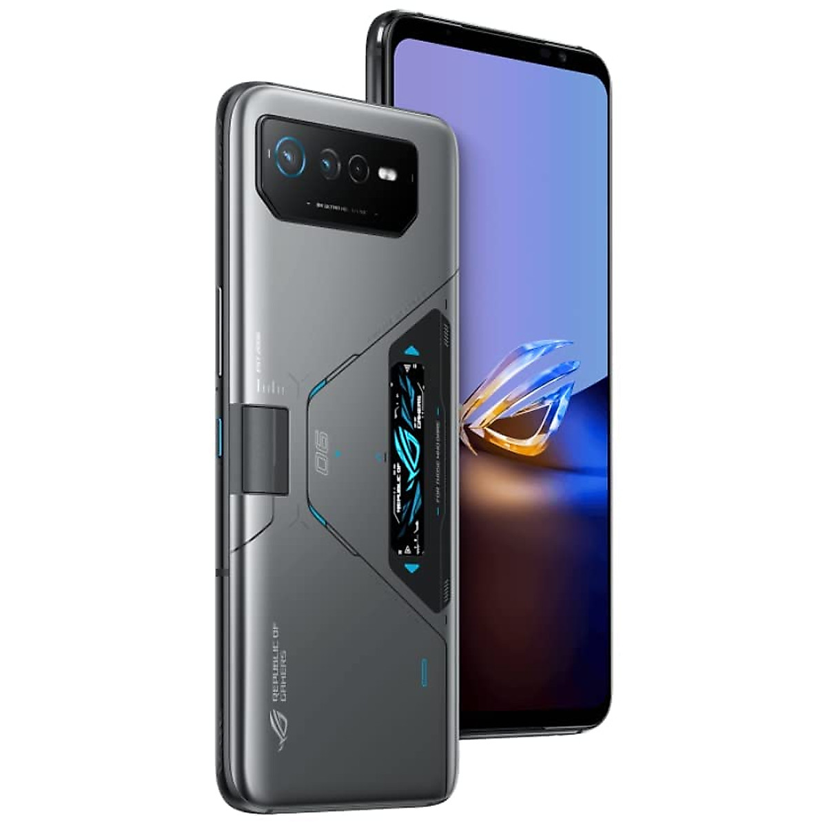 ASUS ROG Phone 6D Ultimate 5G AI2203 Dual 512GB 16GB RAM Factory Unlocked (GSM Only | No CDMA - not Compatible with Verizon/Sprint) Aeroactive Cooler 6 Included - Space Gray