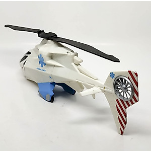 Majorette Helicopter Ambulance White Plastic Model Size 8 inches no Package