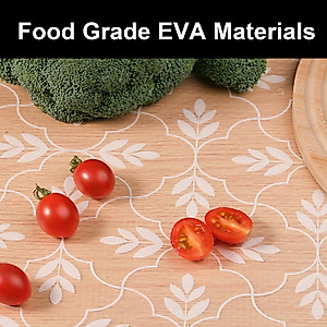 Cooyes Shelf Liner Drawer Liners, Shelf Liners for Kitchen Cabinets, Non-Adhesive Cabinet Liner, EVA Waterproof Non-Slip Refrigerator Liners for Kitchen Drawers (Transparent, 11.8 in x 9.9ft)