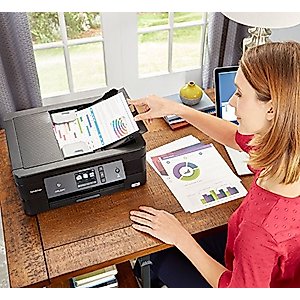 Brother Wireless All-in-One Inkjet Printer, MFC-J895DW, Multi-function Color Printer, Duplex Printing, NFC One Touch to Connect Mobile Printing, Amazon Dash Replenishment Enabled, Black, Standard