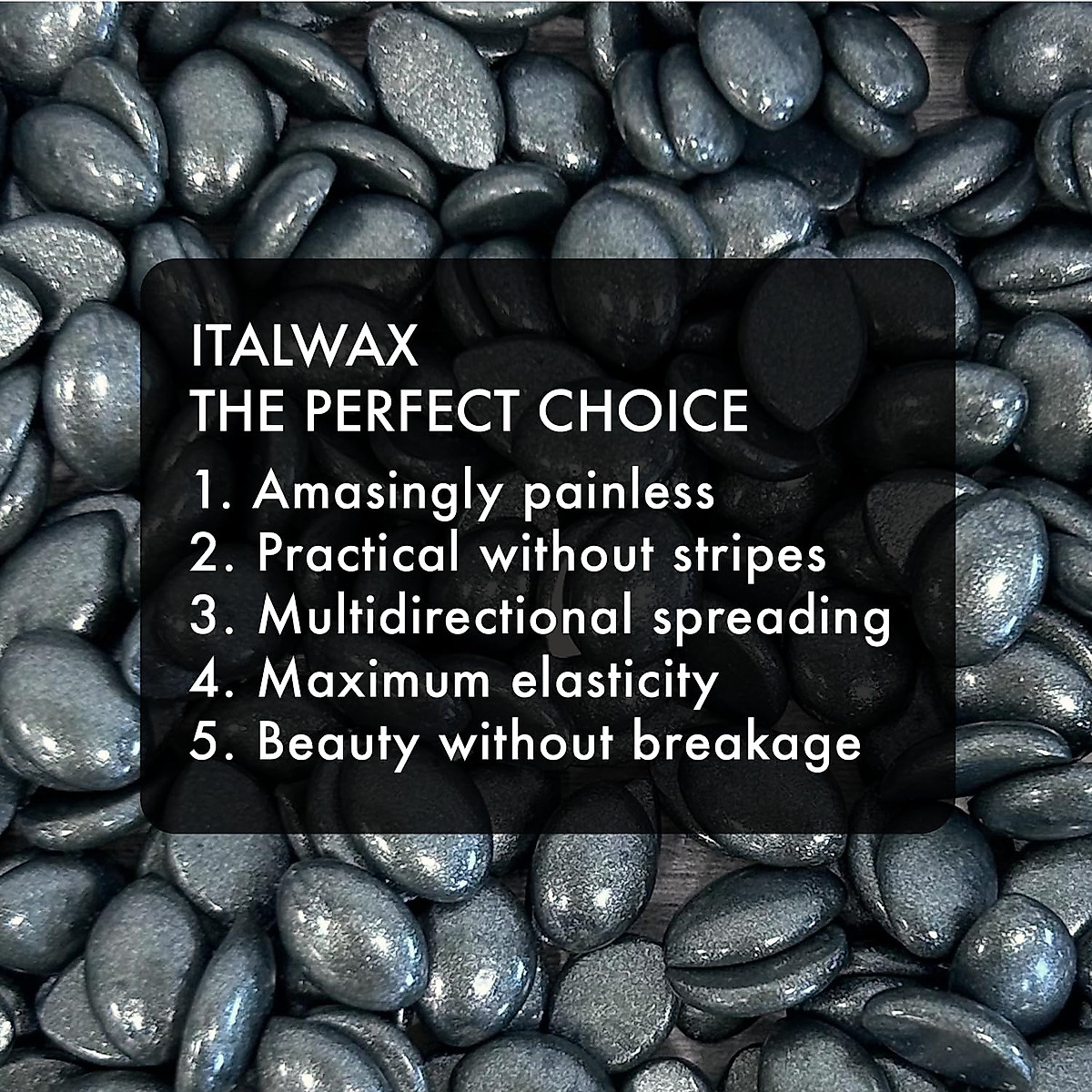 Italwax Pour Homme - 1kg / 2.2lb - Hard wax beads for hair removal - Special for man - Natural formulation - Easily removes coarse hairs - Ideal for barber shops