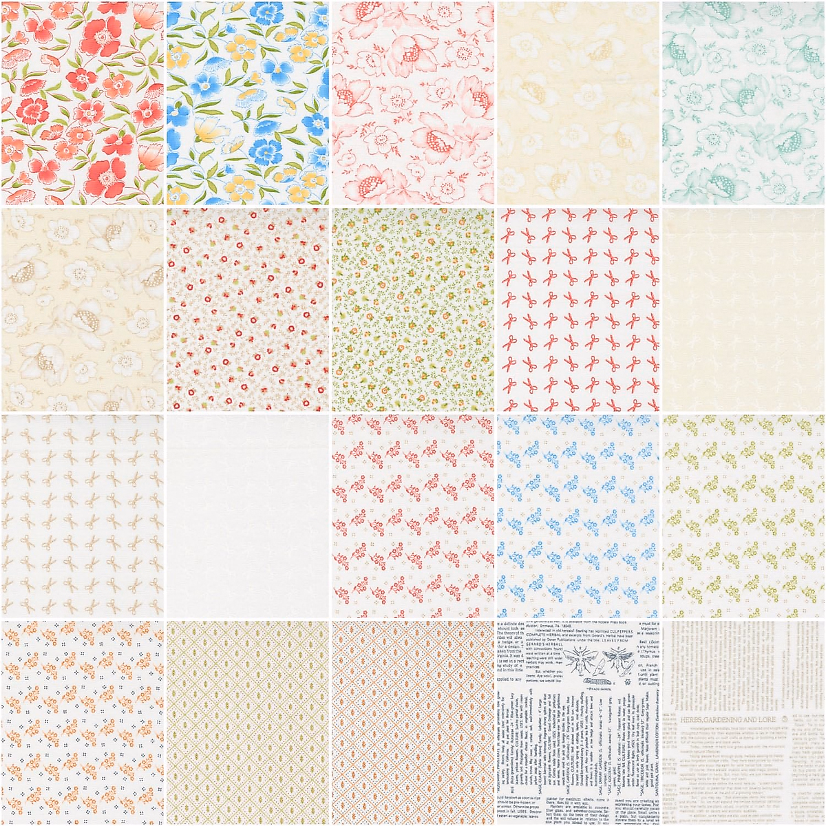 Linen Cupboard Layer Cake®, 42-10" Precut Fabric Quilt Squares by Fig Tree & Co.