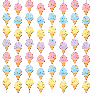 12 Pcs Ice Cream Banners Summer Party Decorations Garland Kit Ice Cream Hanging Swirl Beach Birthday Party String for Summer Beach Ice Cream Baby Shower 1st Birthday Girl Favor Party Supplies Decor
