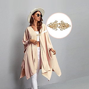 Shawl Clips 4 PCS, Vintage Dress Clips Back Cinch, Sweater Clips, Dress Shirt Brooch Clips for Women Girls Wearing