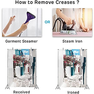 CORFOTO 6.5x10ft Greece Street Backdrop Narrow Street Background Mia Birthday Party Decorations Mia Themed Backdrop Greece Themed Party Decorations Greek Party Supplies Stone Path Wedding Banner Decor