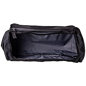 Nike Brasilia Training Medium Duffle Bag, Durable for Women & Men with Adjustable Strap, Black/Black/White
