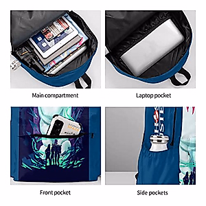 Ke Moxiey Scary Backpack Casual Laptop Bag Large Capacity Travel Backpack Aesthetic Fashion For Women Men