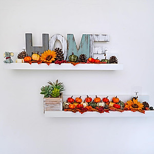 68 Pcs Assorted Mini Artificial Pumpkins with Maple Leaves Pinecones Acorns Sunflowers Berries Fall Decorating Kit for Fall Wedding Thanksgiving Halloween Table Centerpiece Wreaths Vase Bowl Fillers