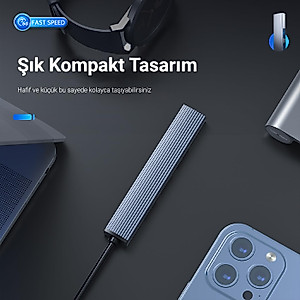 Orico Hub USB 5Gbps 1 x USB-A 3.1, 3 x USB-A 2.0, Aluminium