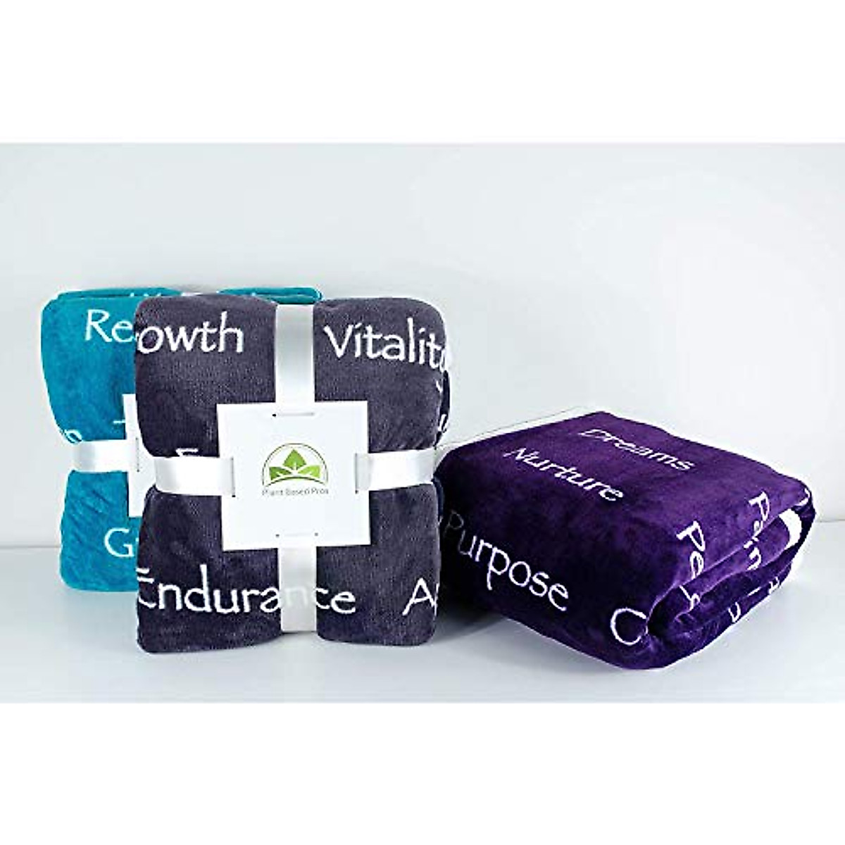 Healing Blanket with Inspirational Message of Love Hope Happiness Health - Super Soft Throw Blanket is The Perfect Recovery Blanket or Cancer Gift for Men and Women - Gratitude Grey