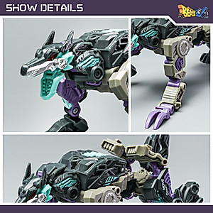 52TOYS Beastbox BB-31 FirmHand Wolf Deformation Toys Action Figure, 2/6.9inch 2 in 1 Collectible Deformation Boy Toys for Party Birthday Gifts, Ages 15 and Up