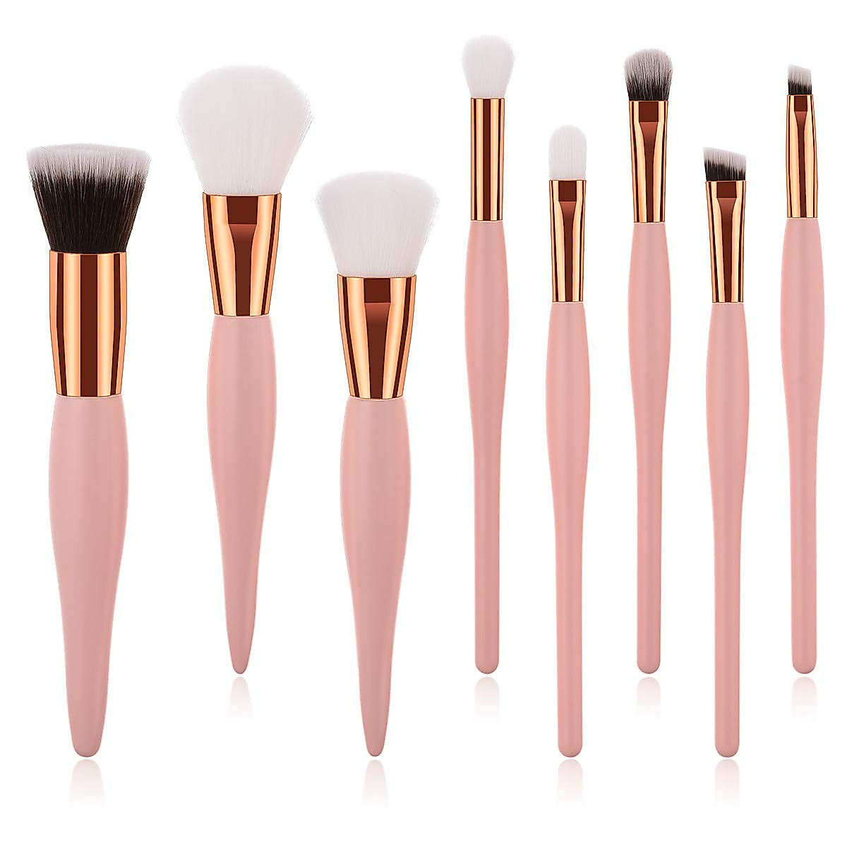 Hot Makeup Brushes Eyebrow Makeup Foundation Brush Tools Wooden 8PCS Cosmetic Brush Sets Eyeshadow Brush Girls Makeup Brushes