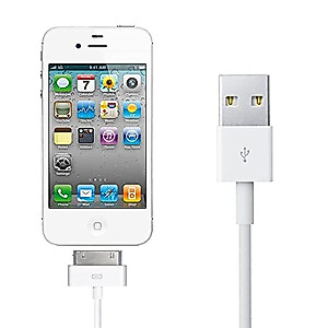 kiidoo Charging Cable, 10ft 30 Pin to USB Charger Cable Charge Cord for iPhone 4/4s, iPhone 3G/3GS, iPad 1/2/4, iPod [White]