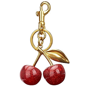 Cherry Bag Charm Purse Charms Keychain- Car Cherry Accessories keychian Gifts for Women Christmas Valentine Bag Gifts For Women