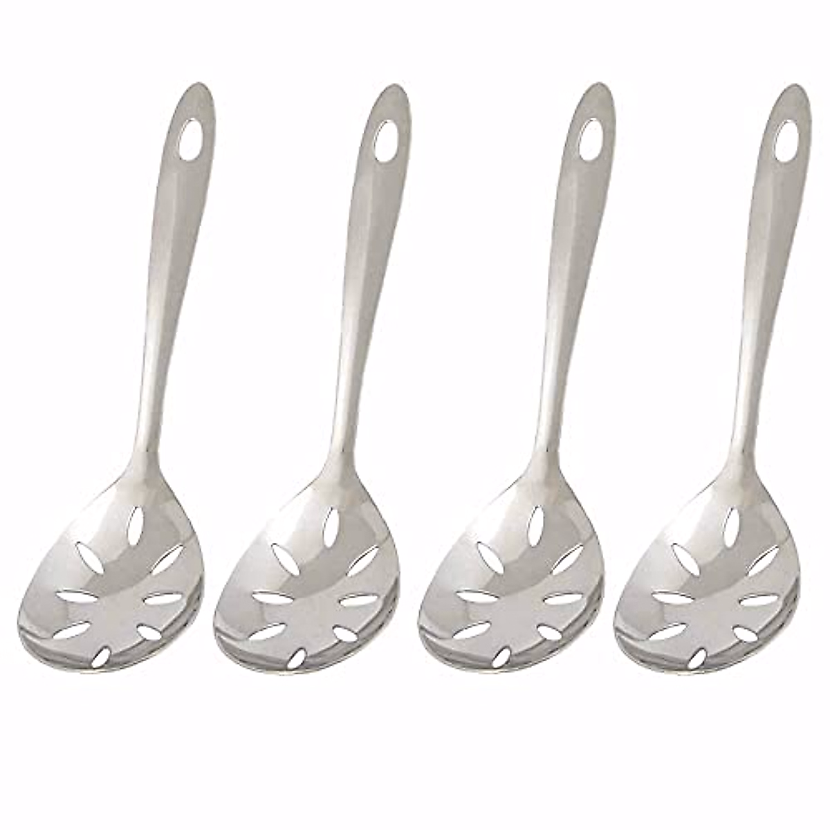 4 Stainless Steel Serving Slotted Spoon Cooking Utensil Kitchen Tool Heavy Gauge