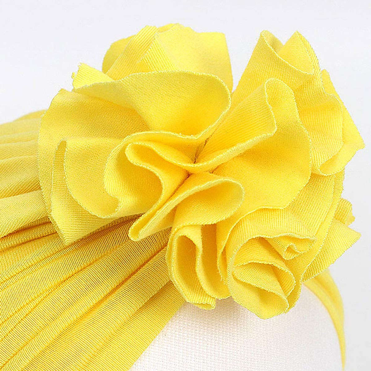 Newborn Baby Head Wrap Hat Infant Cotton Soft Cute Nursery Beanie Headband Top Flower for Boy Girl