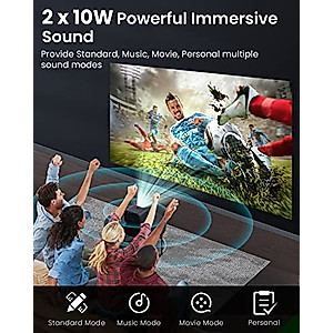 ETOE E3 Pro Projector with Long Tripod Stand