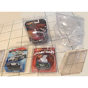 Single (1) Universal 1-piece Clear Plastic PROTECTIVE CASE, keeper, Blister Pack Cover, protector for Hot Wheels Series: POP CULTURE, RETRO, Speed Machines, Star Wars Die-cast cars ( NO CARS INCLUDED!